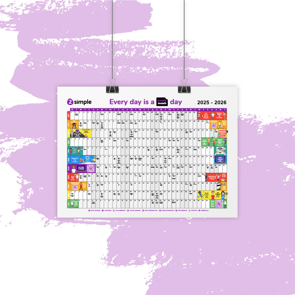 2Simple Wall Planner 2025-2026 – 2Shop
